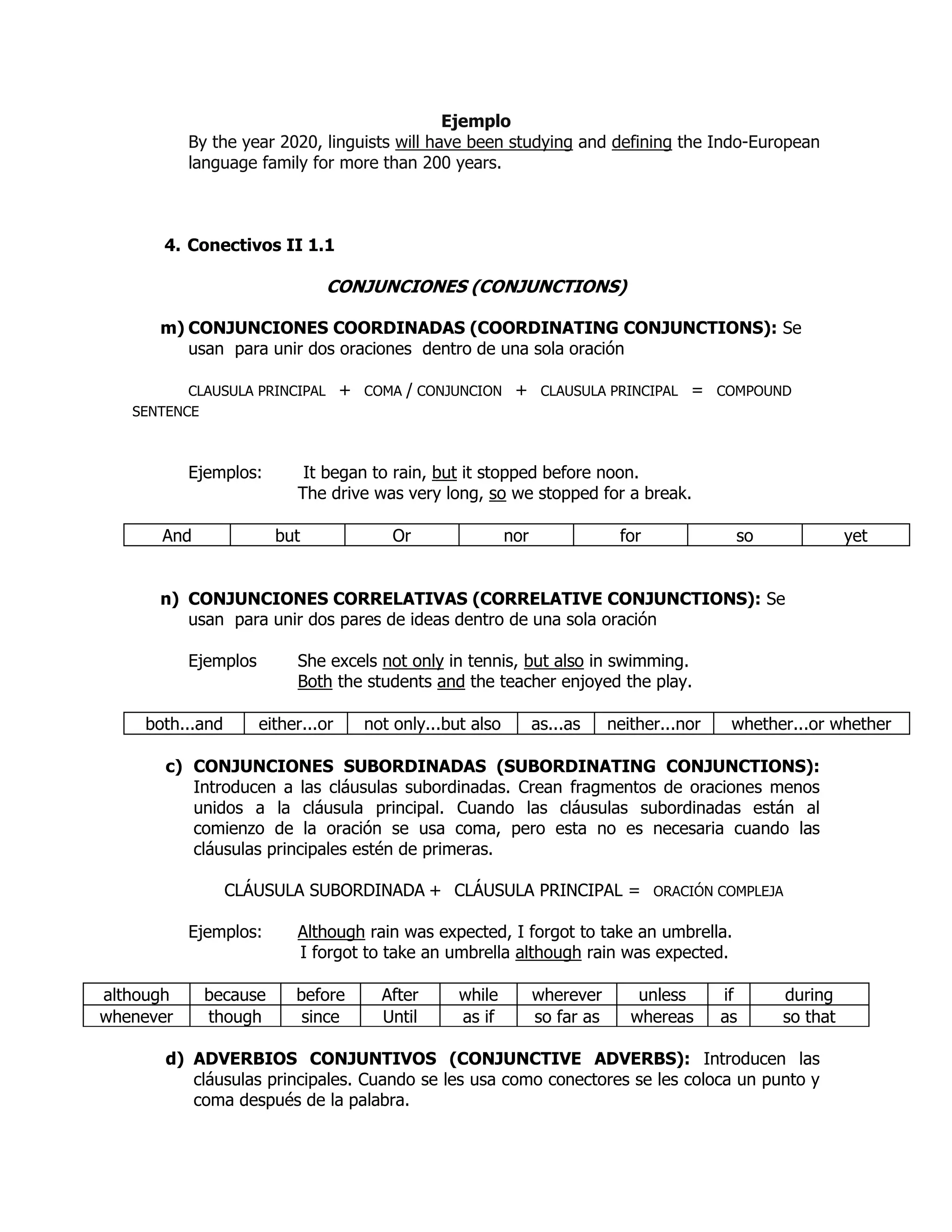 English handout 5to 2do lapso | DOCX | Science