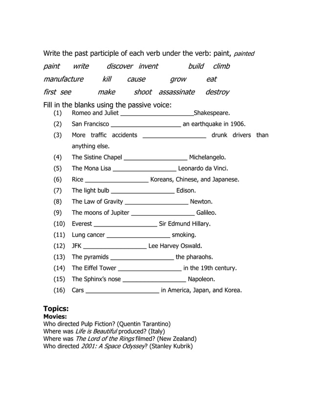 English handout 5to 2do lapso | DOCX | Science
