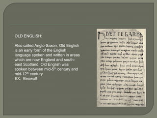 History of English | PPT