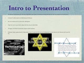 English holocaust project | PPT