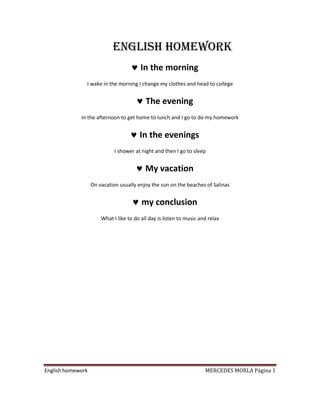 English homework | DOCX