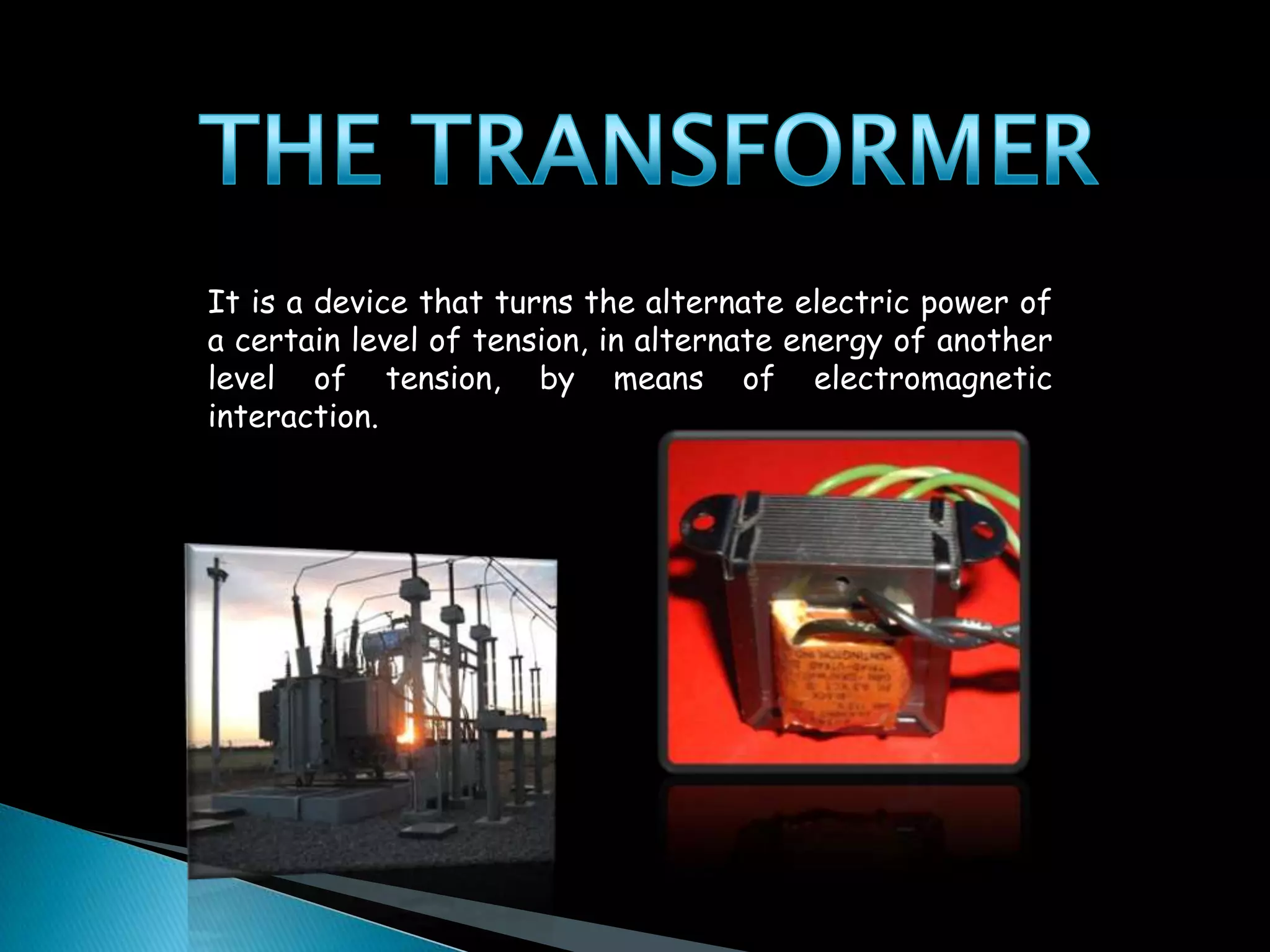 electrical transformer english I | PPTX