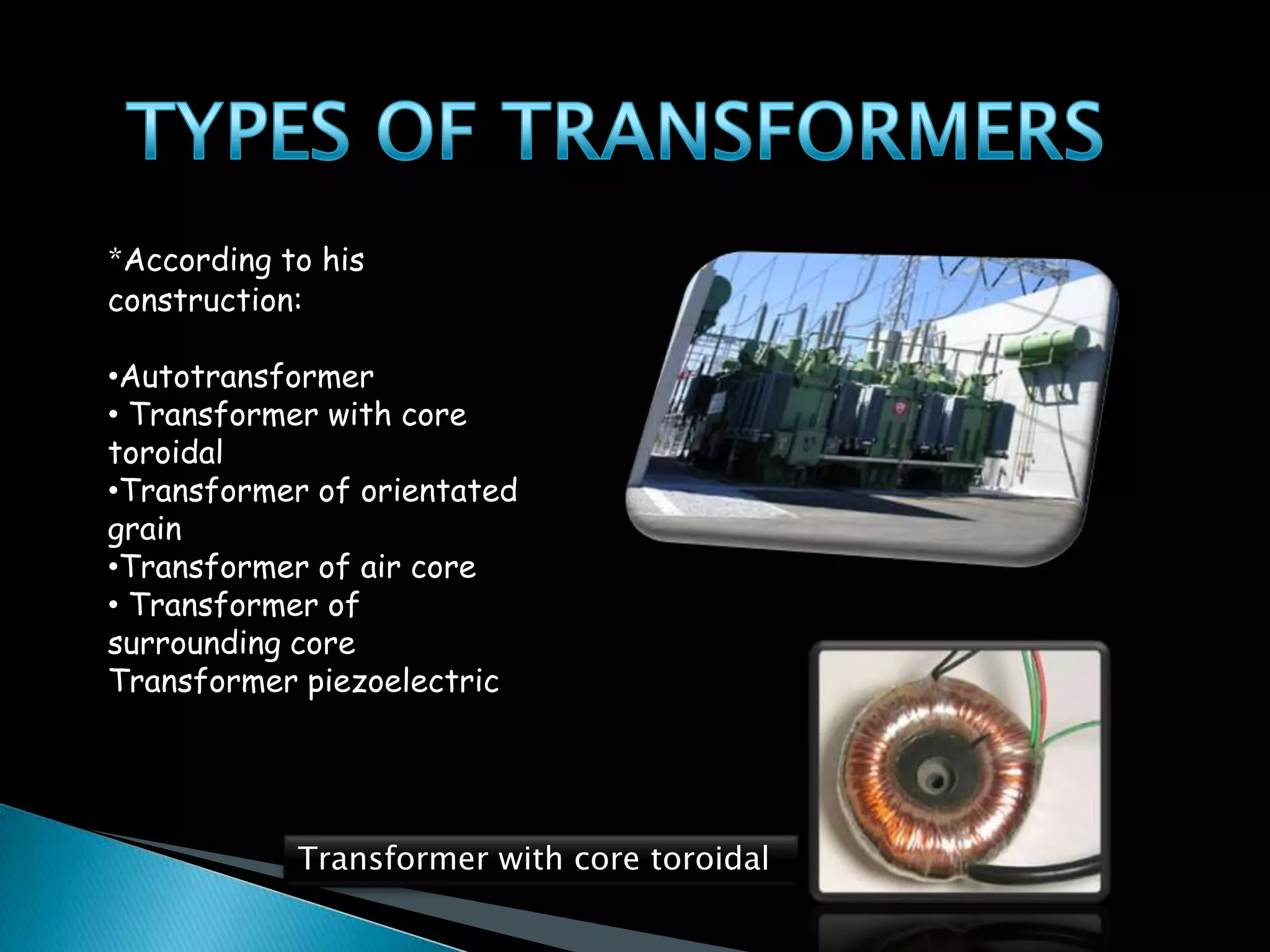 electrical transformer english I | PPTX