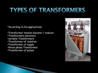 electrical transformer english I | PPTX