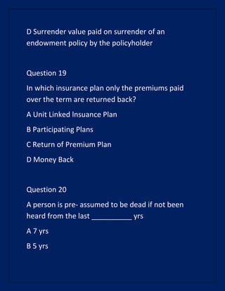 English ic33 chapter 12 to 15 mock test | PDF