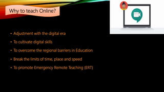 English Ict And Online Teaching Learning Ppt