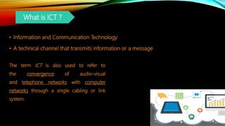 ICT and concept of Online Teaching | PPTX