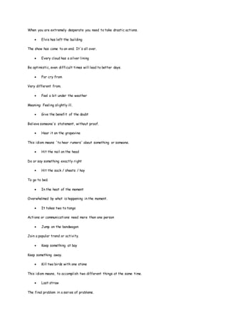 English idioms | DOCX