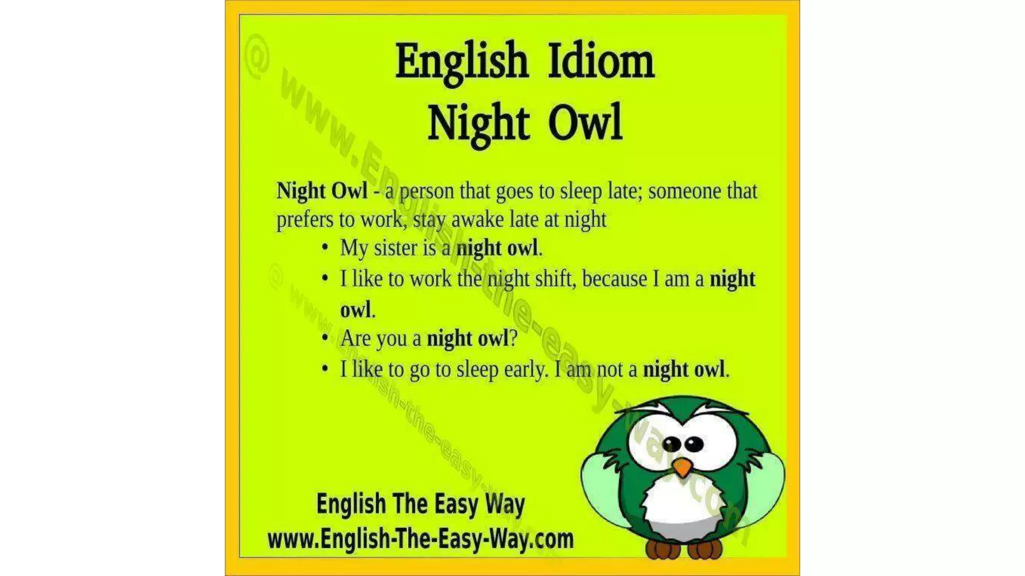 English idioms | PPT