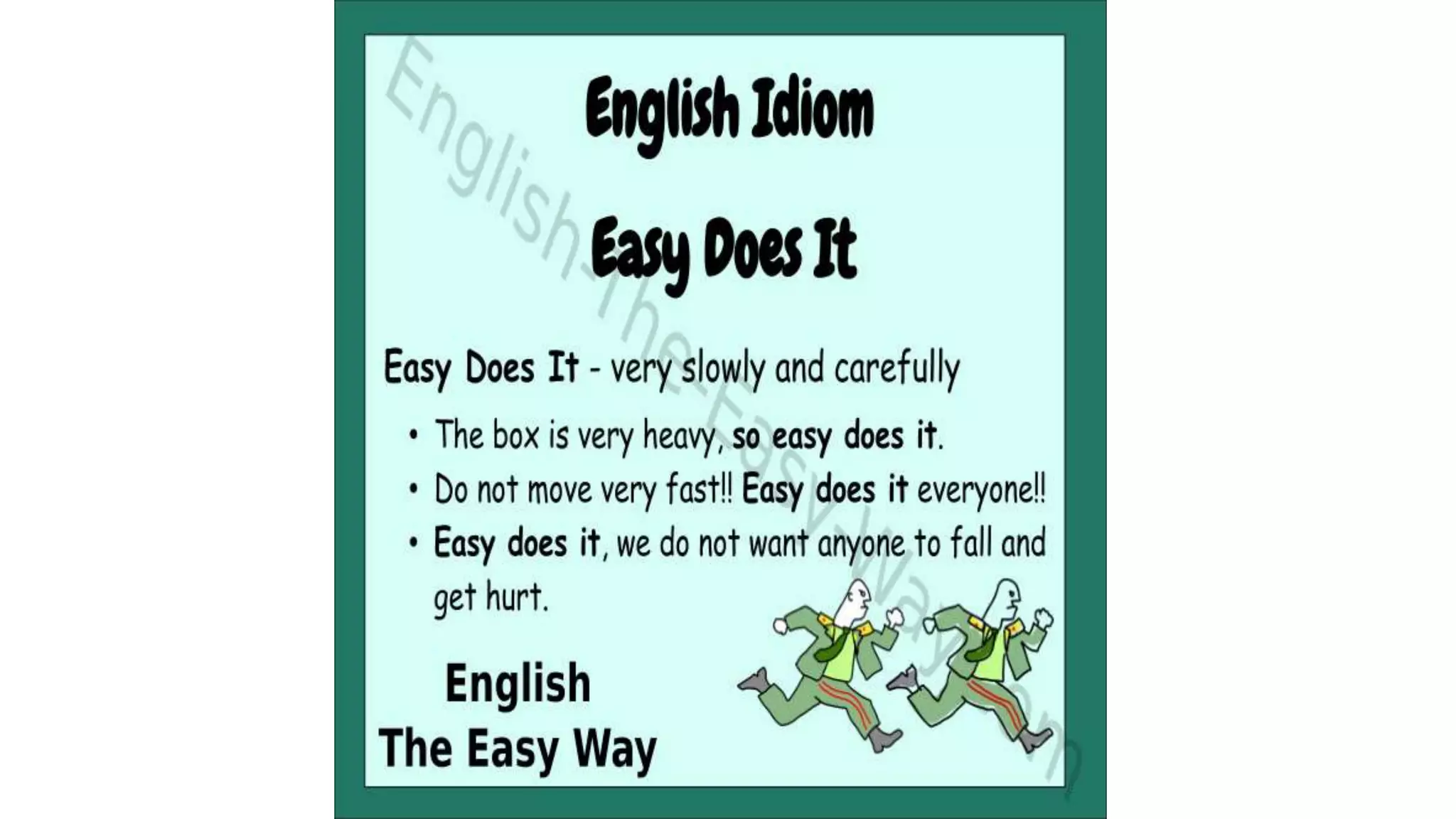 English idioms | PPT