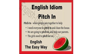 English idioms | PPT | Free Download