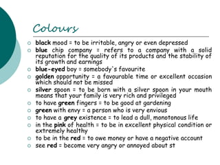 English idioms | PPT