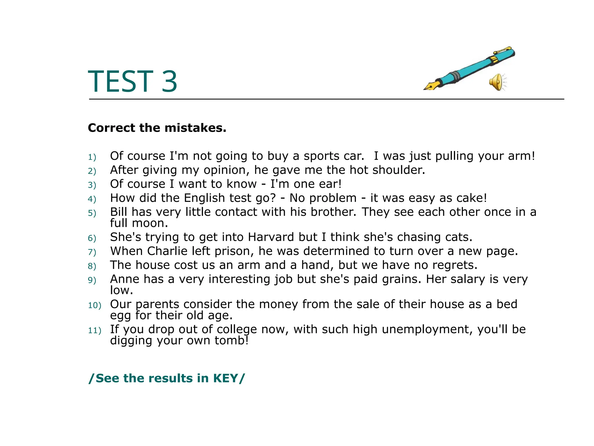 American English Idioms - Developing Language skills with fun | PPT