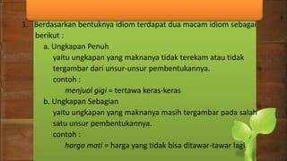 English idioms and indonesian idioms | PPTX
