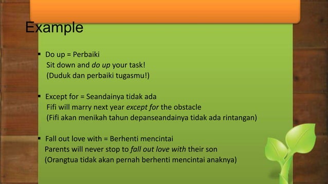 English idioms and indonesian idioms | PPTX