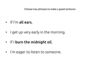 English Idioms Launch Set Eleven | PDF