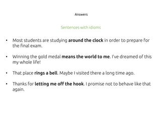 English Idioms Launch Set Fourteen | PDF