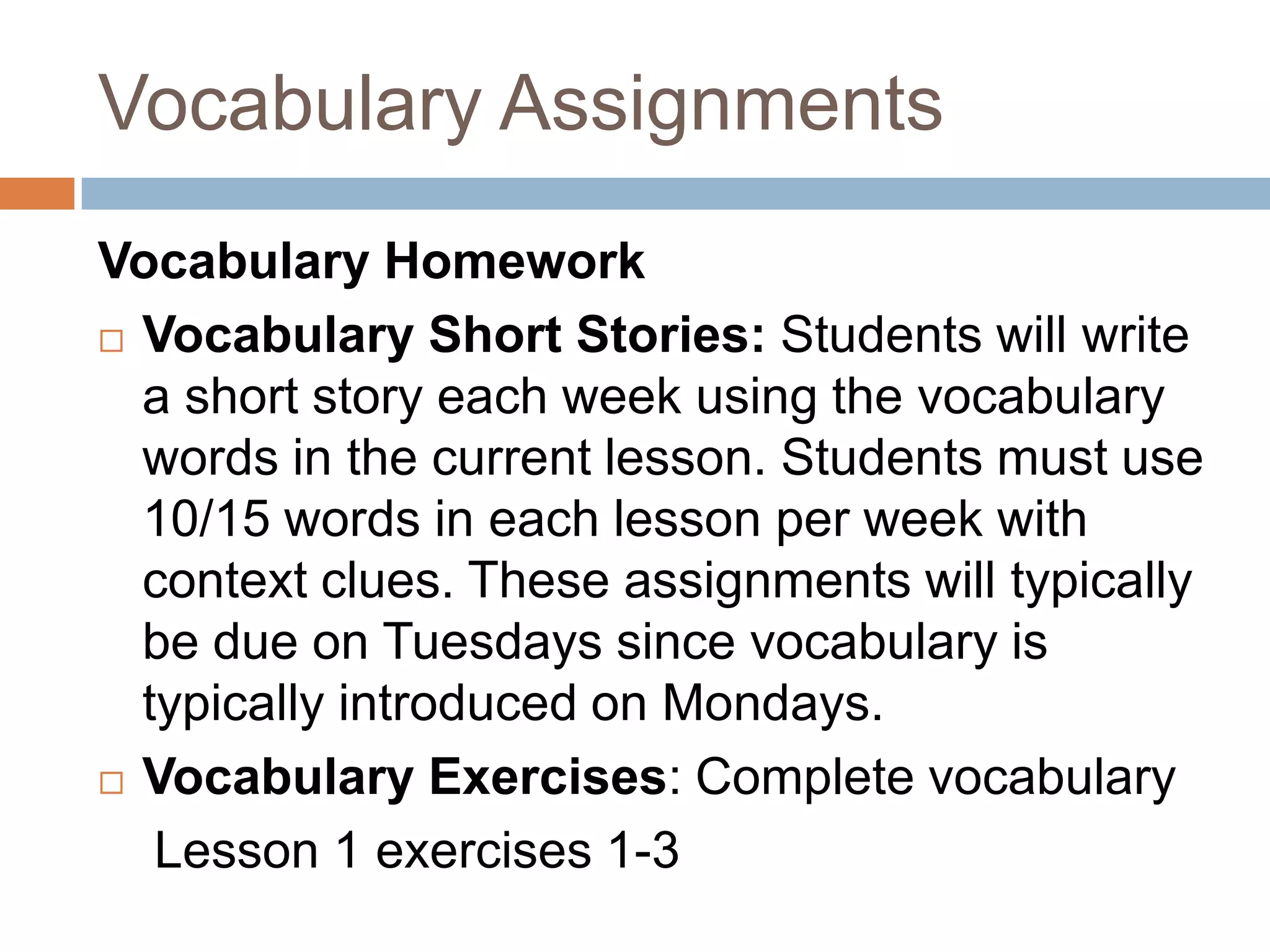 English I Honors Vocab 1 | PPT