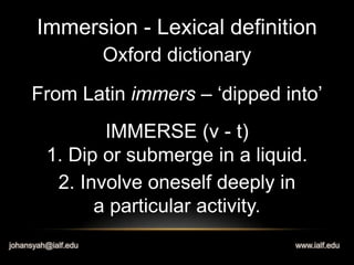 Creating A Conducive Language Environment | PPT