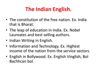 English in india | PPTX