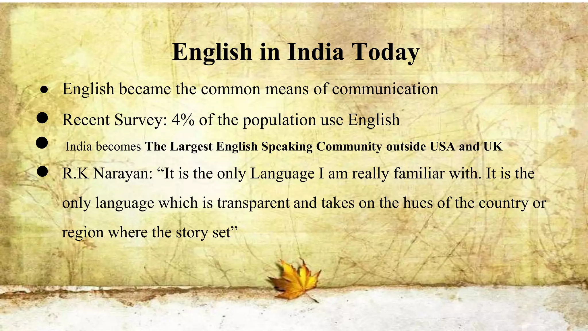 English in india, history, evolution and future | PPTX