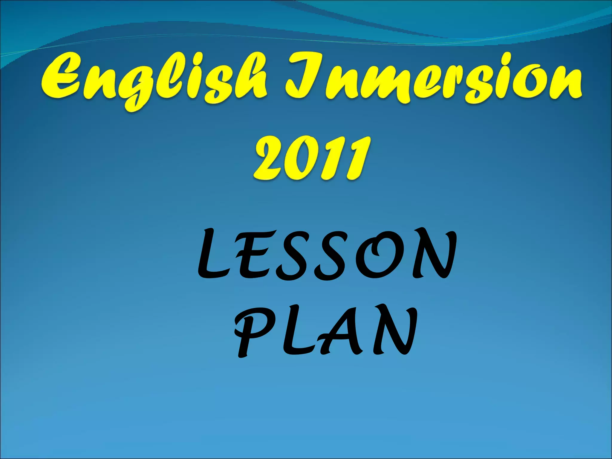 English inmersion 2011 | PPT | Resume Writing and Advice | Job Search
