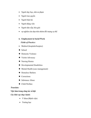 English in social work | DOC