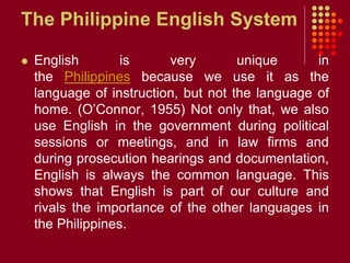 Development of English in the Philippines | PPTX