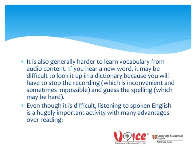English in the spoken form | PPT