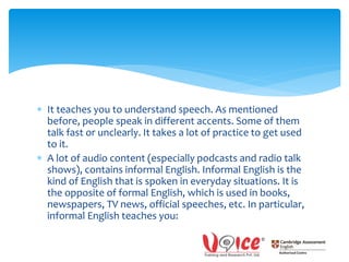 English in the spoken form | PPTX