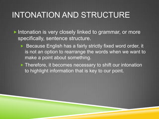 English intonation | PPTX