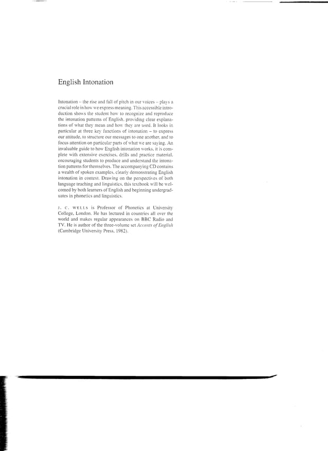 English intonation an introduction | PDF