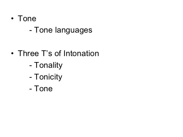English intonation summary 2012