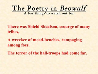 English (intro to beowulf) | PPT