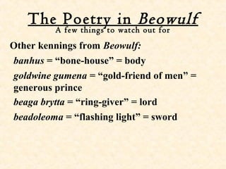 English (intro to beowulf) | PPT