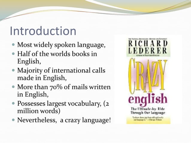 English is a crazy language | PPTX
