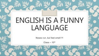 English Class Funny