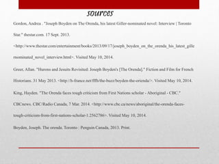 English ISP presentation: The orenda | PPT