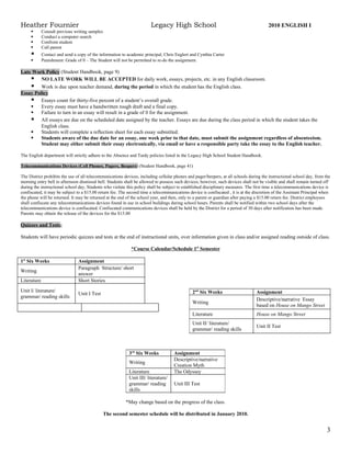 English I Syllabus | DOC