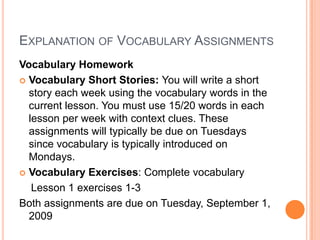 English IV Honors Vocab 1 | PPT