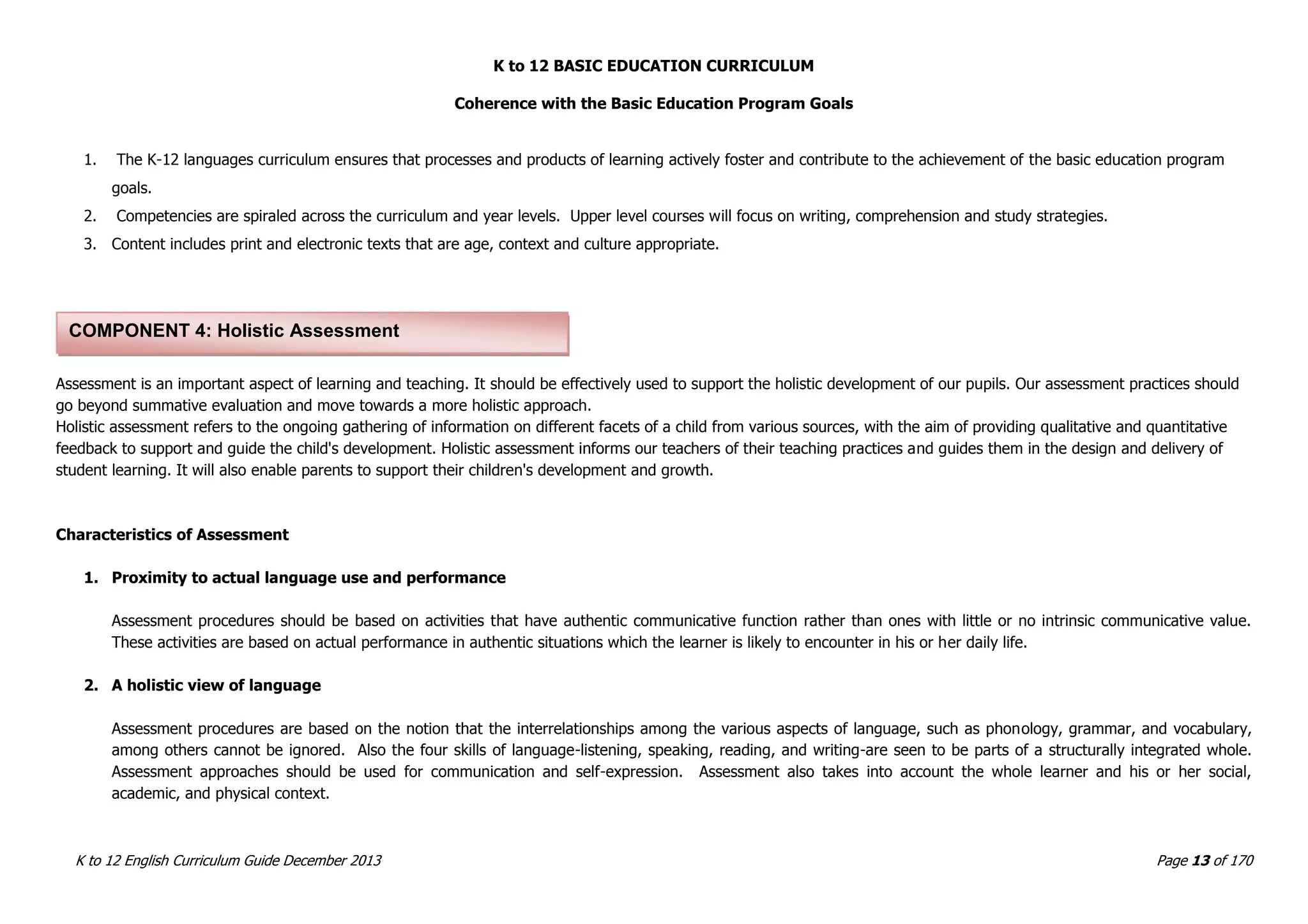 ENGLISH k - 12 Curriculum Guide | PDF