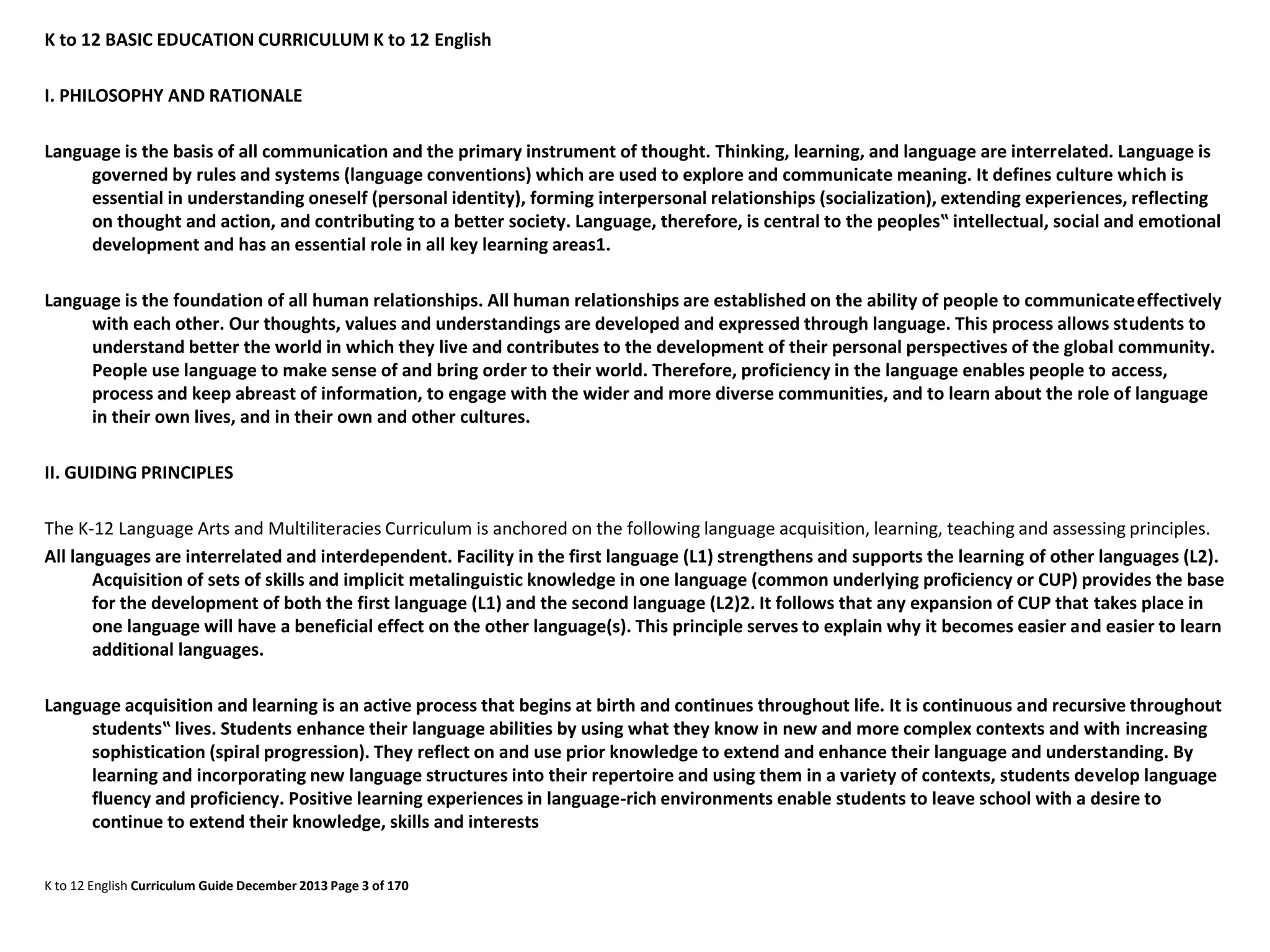 English kto12 curriculum guide | PPTX