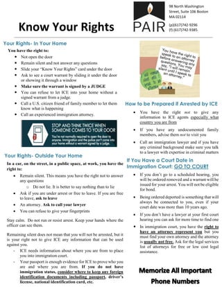 Know Your Rights Handout (English) | PDF | Adoption and Fostering ...