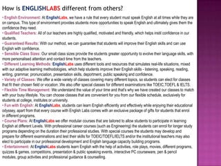 English Labs | PPTX