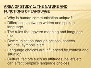 English language unit 1 | PPT