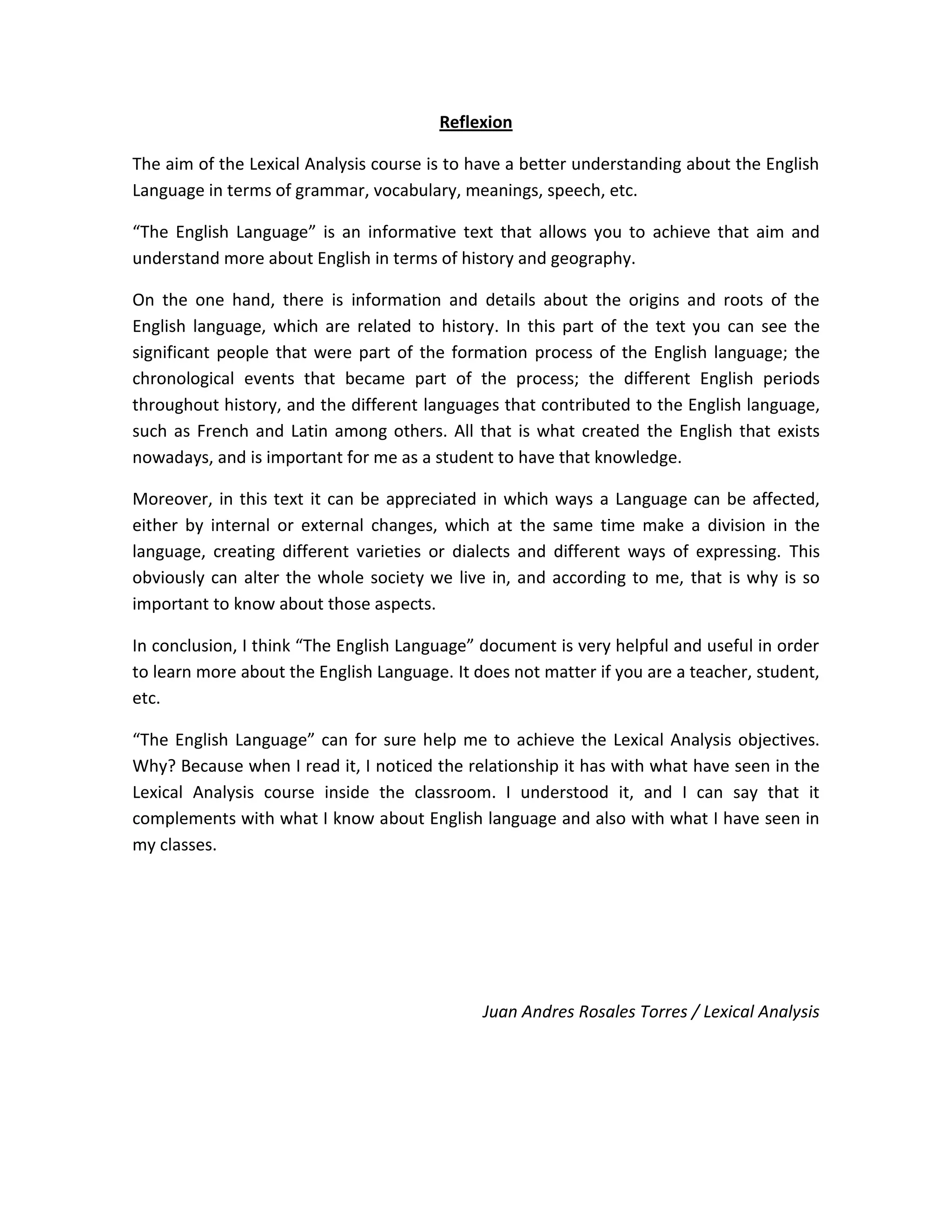 English language | DOCX