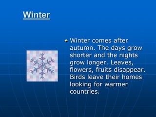 English language seasons | PPT