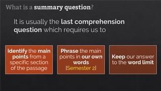 English Language - Summary Writing | PDF