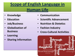 English language and it | PPT