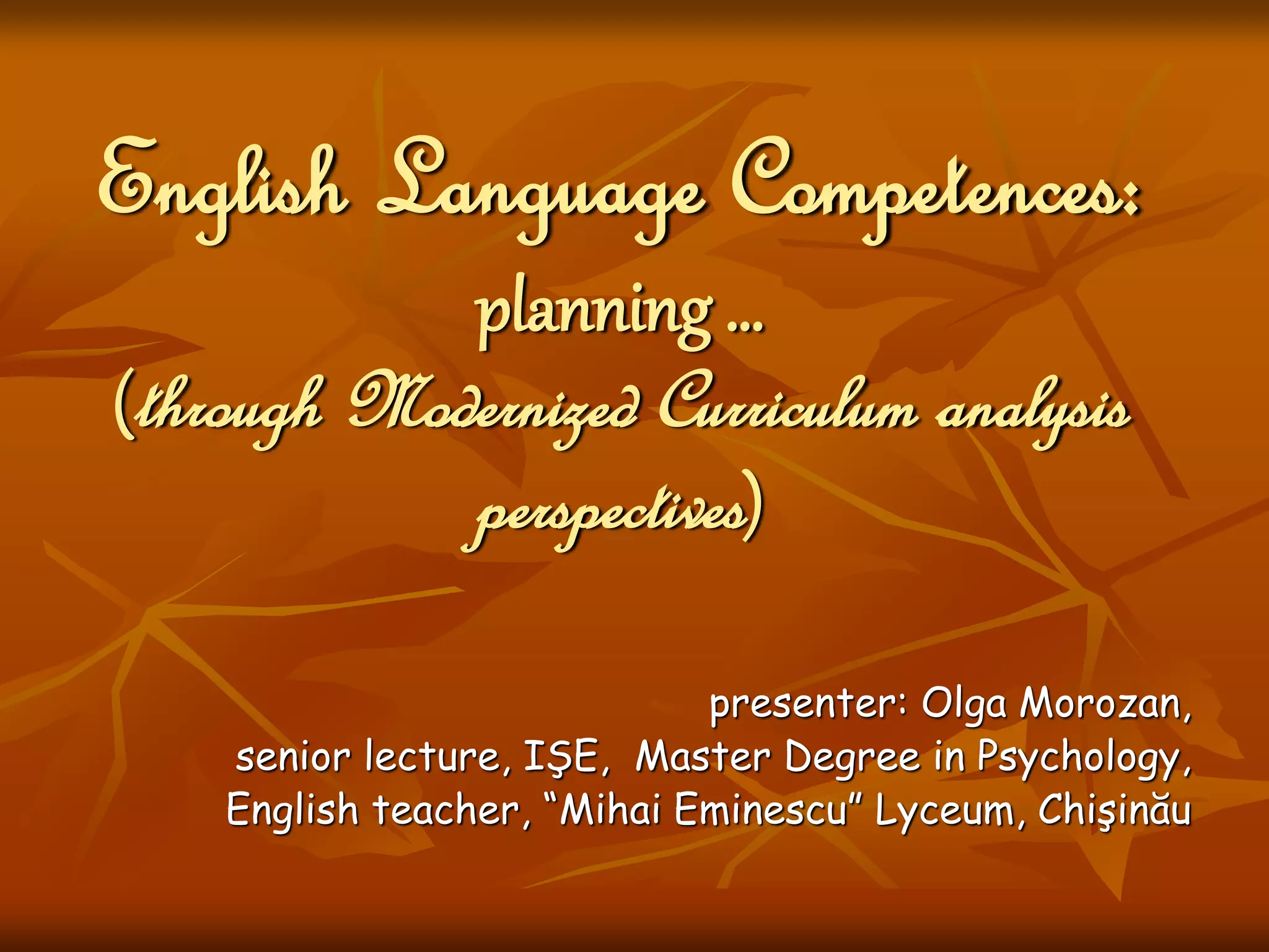 English language competences | PPSX